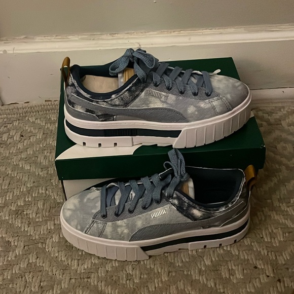 Puma | Shoes | Puma Mayze Raw Denim Womens Asstd Hh | Poshmark